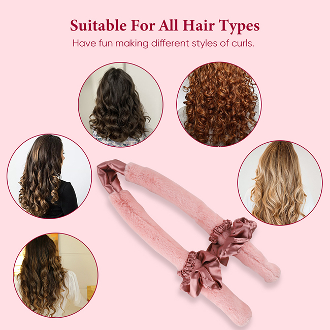 Upgraded Hair Rollers Mulberry Silk Heatless Hair Curler Set Silk Curls