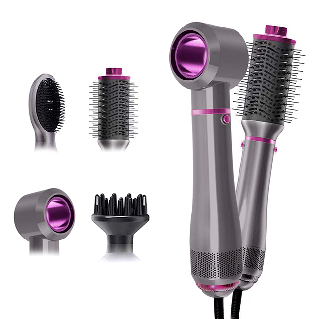 5 In 1 Rotating Hair Staightener Styler One Step Hair Volumizer Hair ...